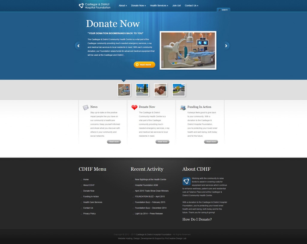 Castlegar & District Hospital Foundation | ProCreative Labs