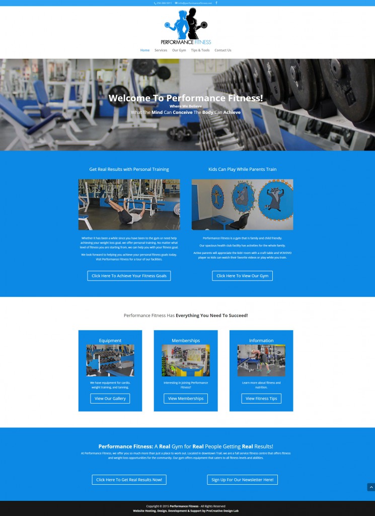 Performance Fitness | ProCreative Labs