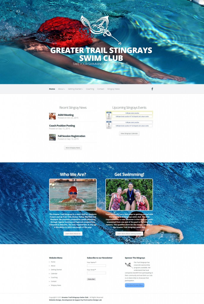 Trail Stingrays Swim Club | ProCreative Labs